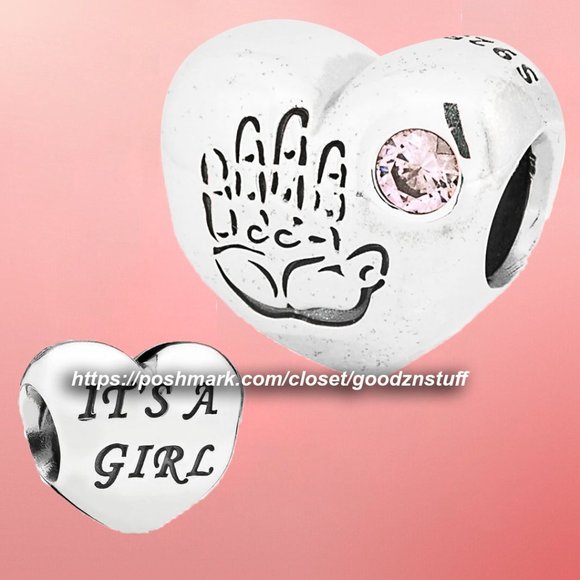 Pandora | Jewelry | Pandora Baby Girl Pink Cz Charm 7928pcz | Poshmark